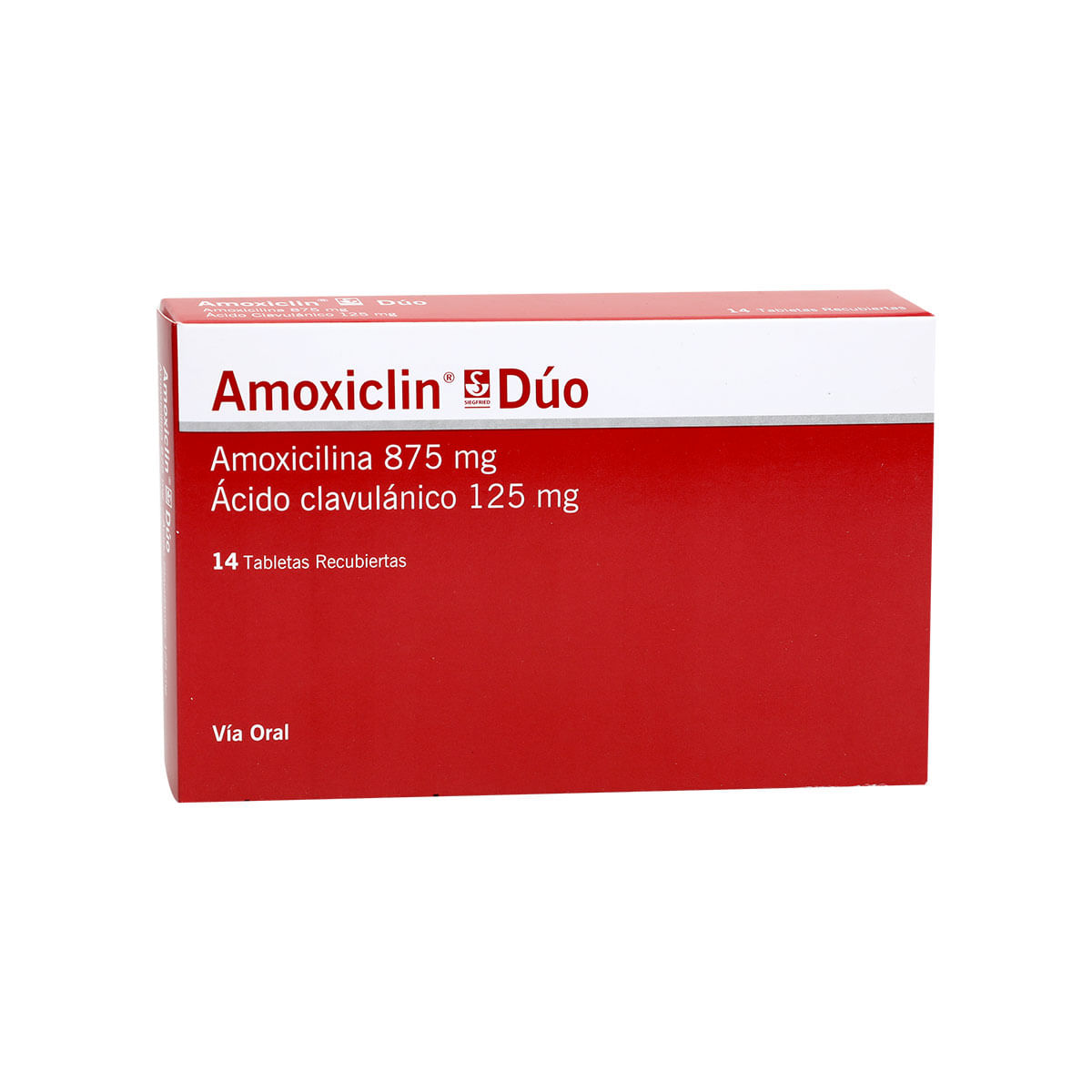 AMOXICLIN DUO 875MG/125MG TABLETA RECUBIERTA